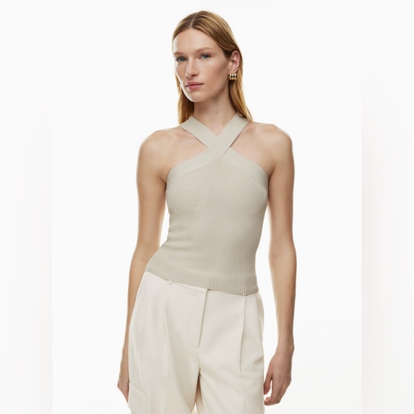 Aritzia | Tops | Aritzia Cross Neck Top | Poshmark